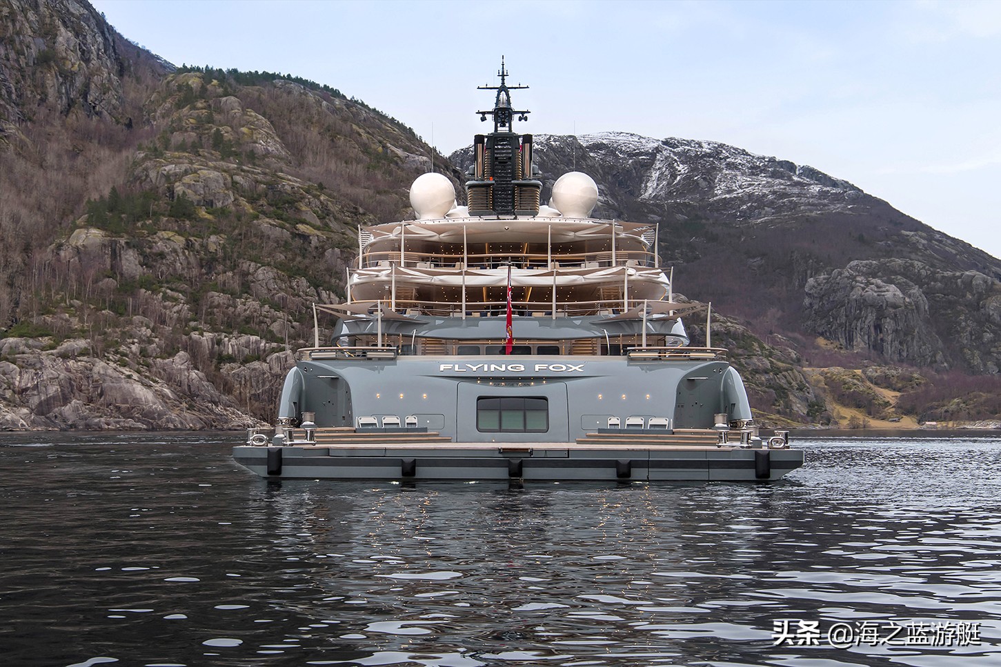 2020云端游艇展：136米，4亿美金，这帅气的外型对得起“飞狐”之名-海之蓝游艇官网